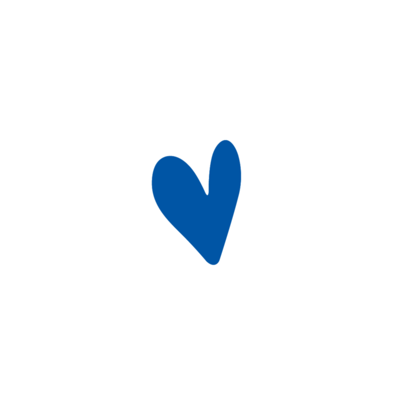 Navy Blue Heart Stickers 5x7mm | Labels Online