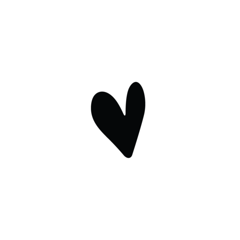 Black Heart Stickers 5x7mm | Labels Online