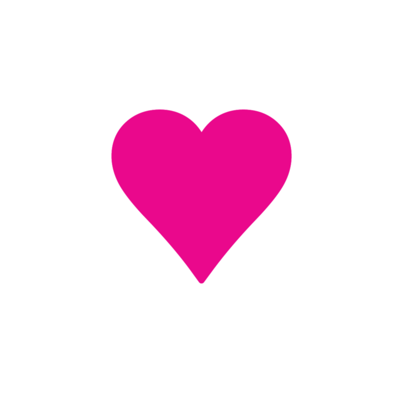 Neon Pink Heart Stickers 15x15mm | Labels Online