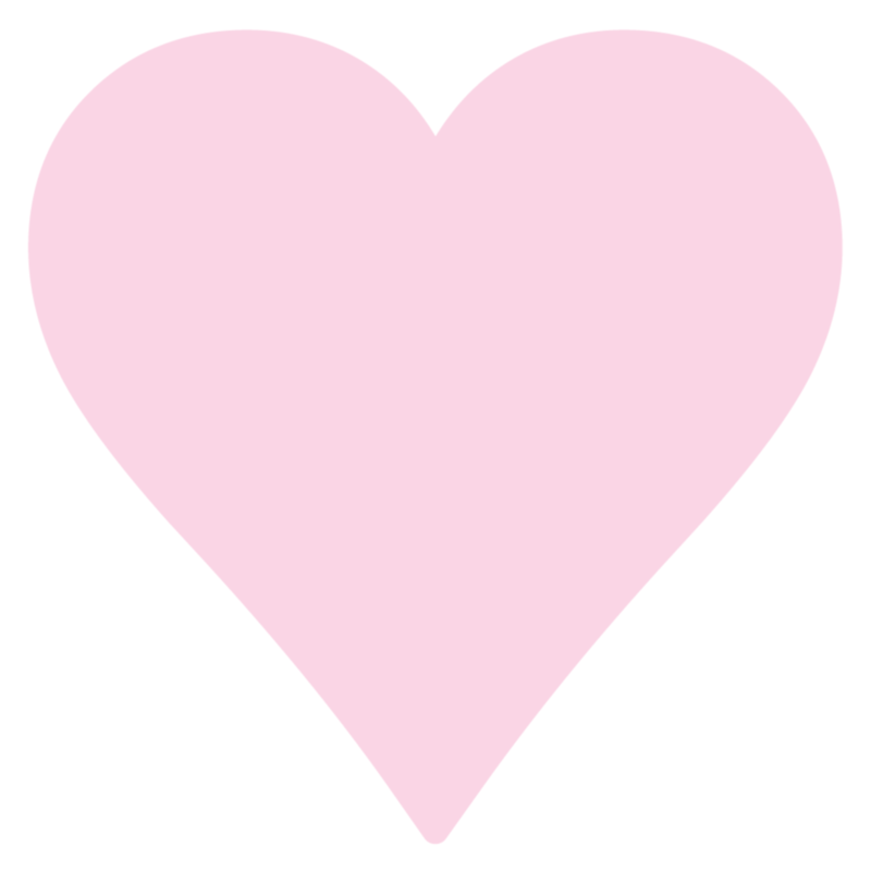 Pink Heart Stickers 43x43mm | Labels Online