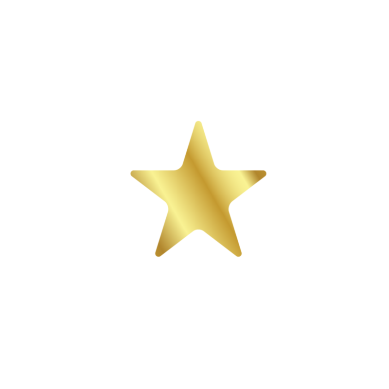Gold Star Shaped Stickers 10x10mm | Labels Online