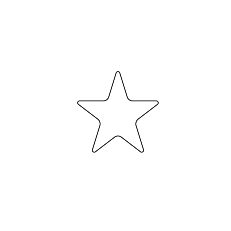 White Star Shaped Stickers 10x10mm | Labels Online