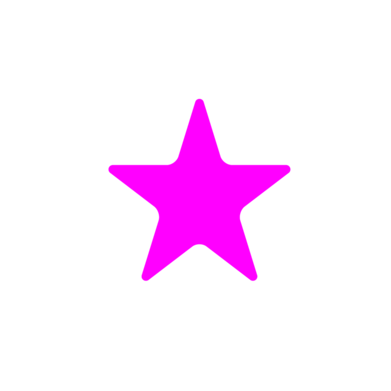 Fluorescent Pink Star Shaped Stickers 20x20mm | Labels Online