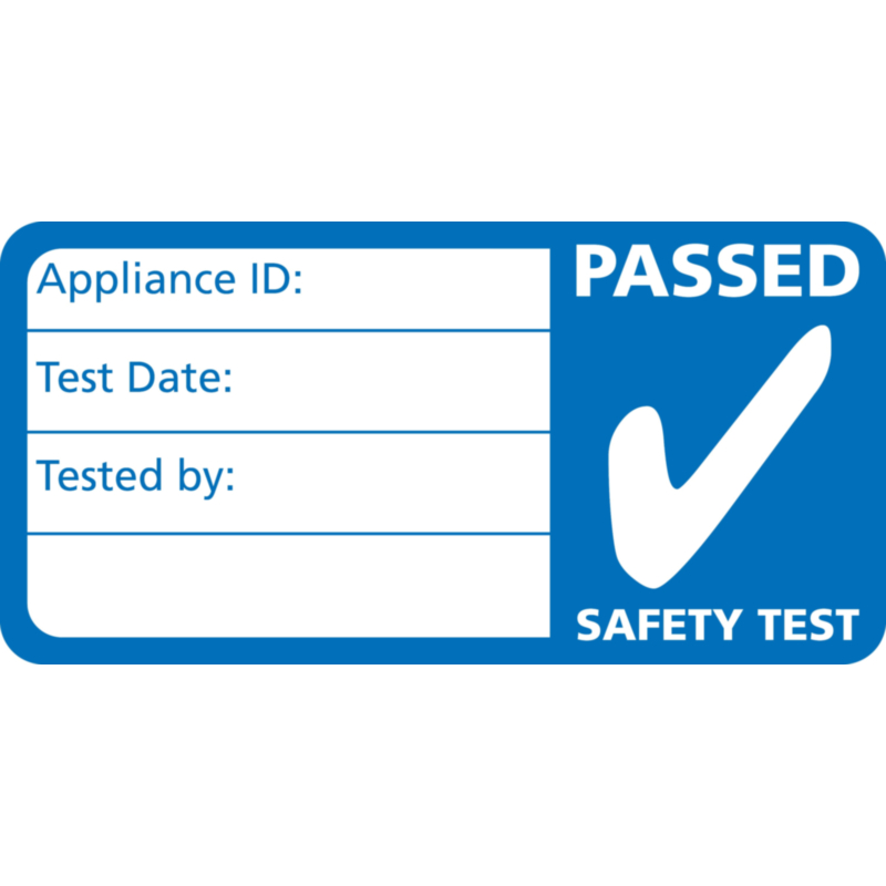 4th Edition Blue PAT Test Labels 50x25mm | Labels Online