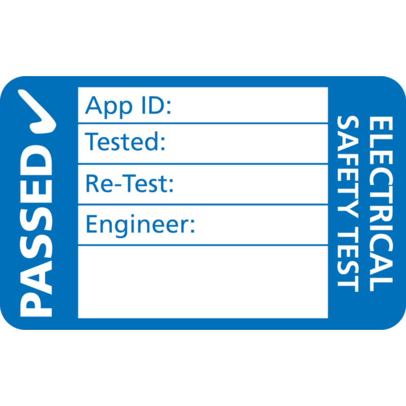 3rd Edition Blue PAT Test Labels 40x25mm | Labels Online