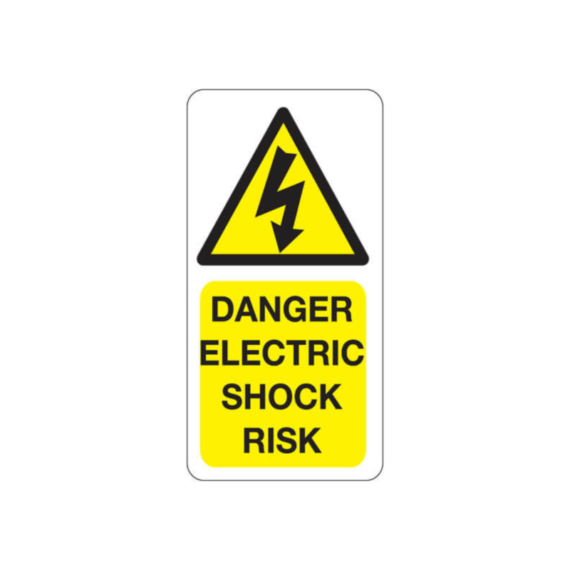 Danger Electric Shock Risk Labels | Labels Online