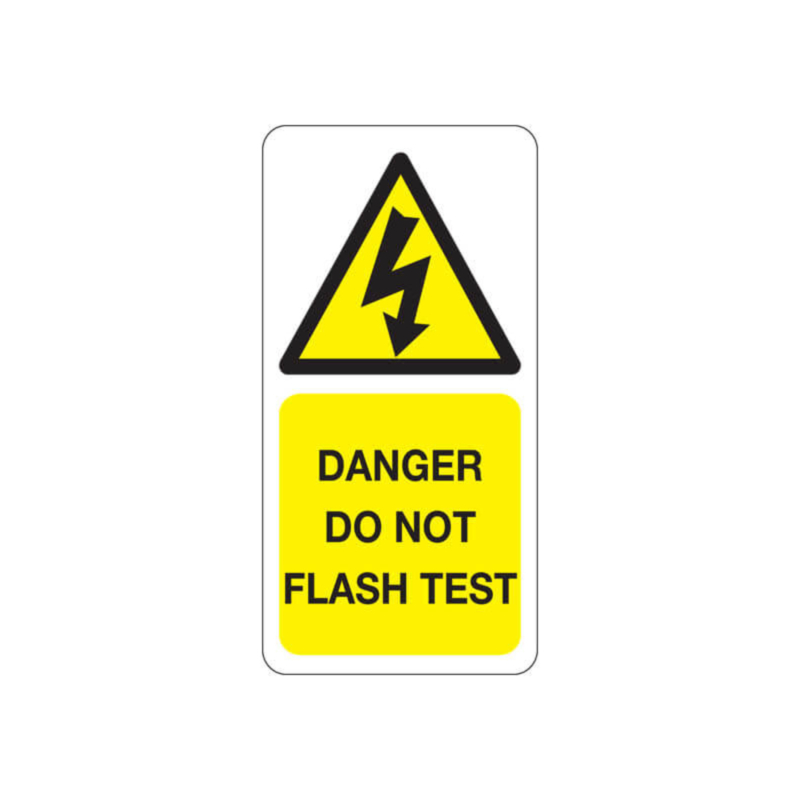 Danger Do Not Flash Test Labels | Labels Online