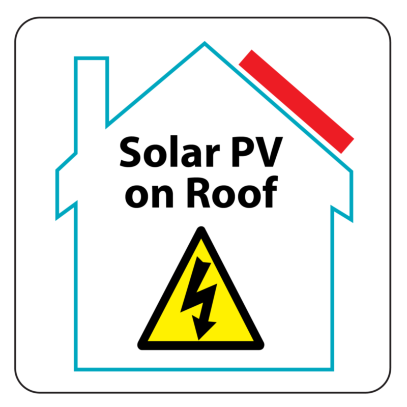 PV on Roof Labels | Labels Online