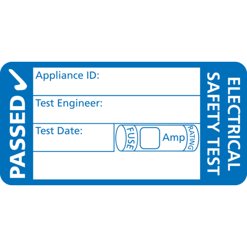 4th Edition Blue PAT Test Passed Labels 50x25mm | Labels Online