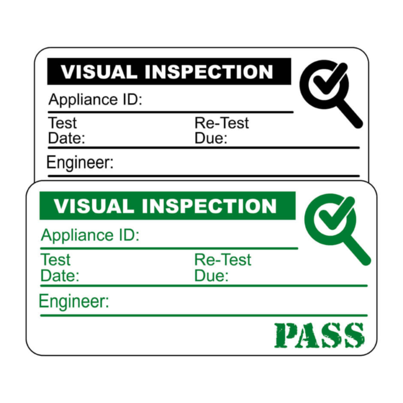 Visual Inspection Labels 50x25mm | Labels Online