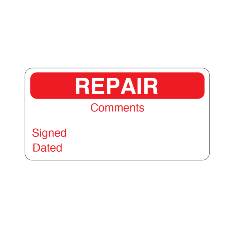 Repair Labels 40x20mm | Labels Online