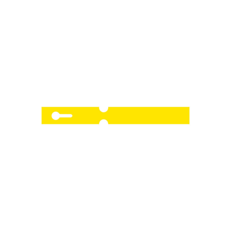 180x20mm Yellow Self-Tie Loop Lock Labels | Labels Online