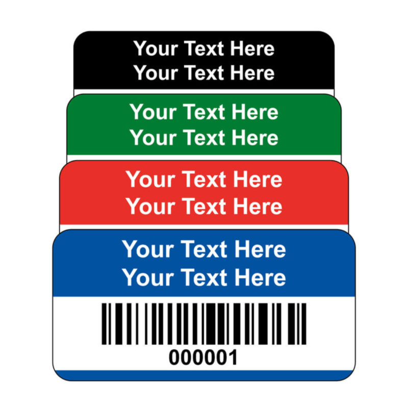 Budget Polyester Asset Labels Barcode 40x20mm | Labels Online