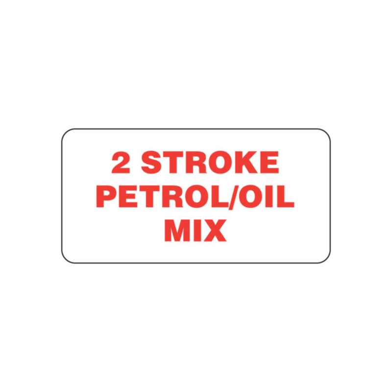 2 Stroke Petrol / Oil Mix Labels 50x25mm | Labels Online