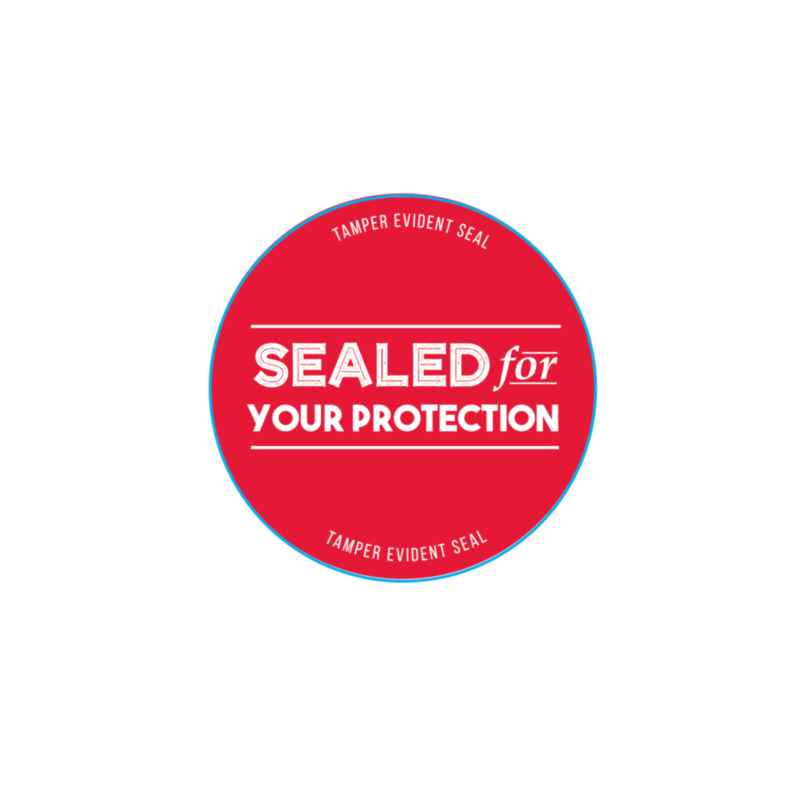 Food Takeaway Packaging Seal Labels 40mm | Labels Online