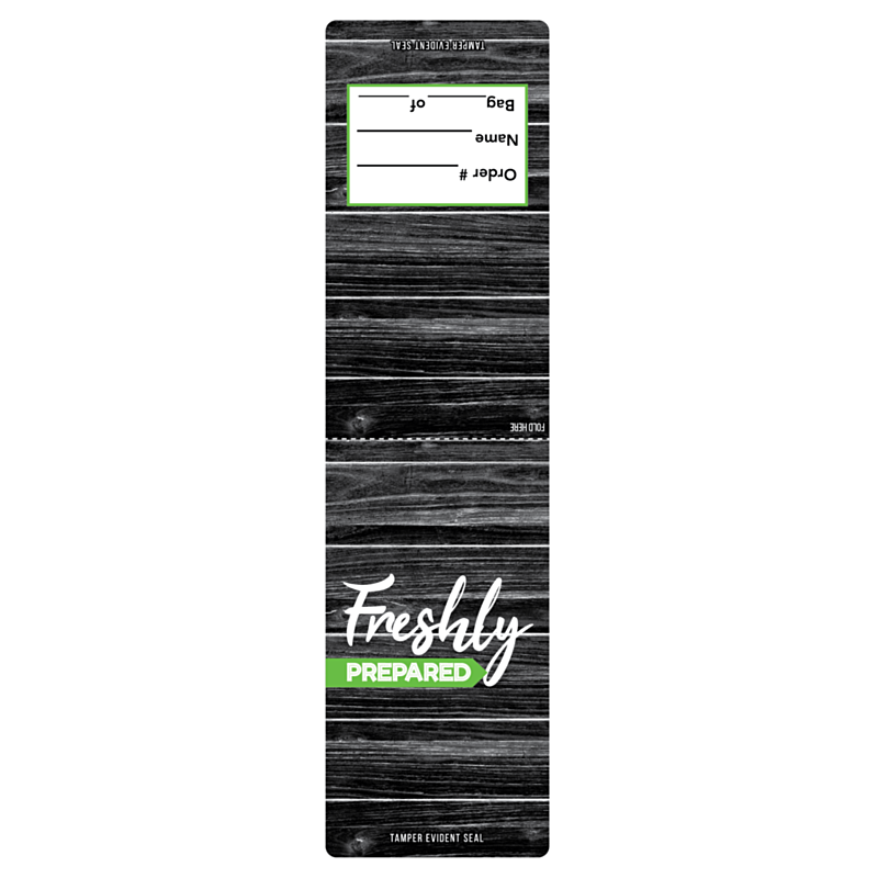 Freshly Prepared Takeaway Packaging Seal Labels 40x150mm | Labels Online
