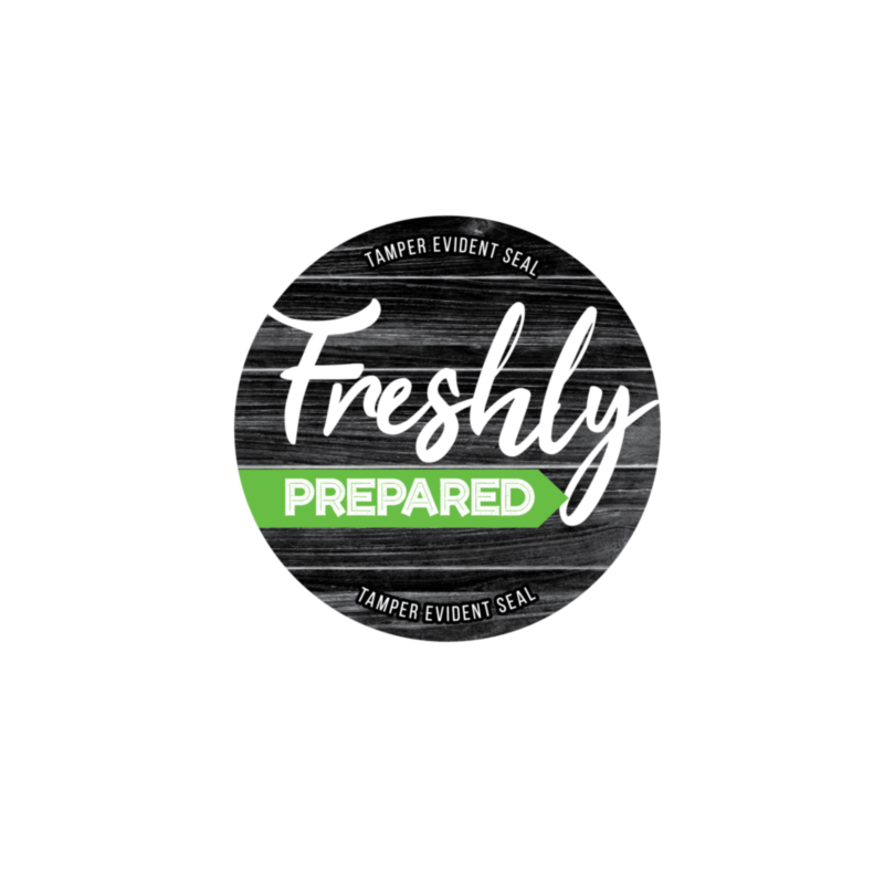 Freshly Prepared Takeaway Packaging Seal Labels 40mm | Labels Online