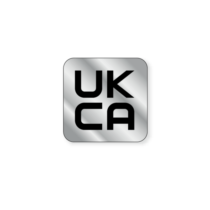 Silver UKCA Labels 20x20mm | Labels Online