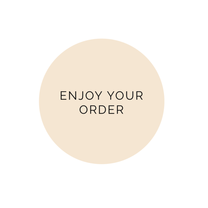 Enjoy Your Order Stickers 40mm | Labels Online
