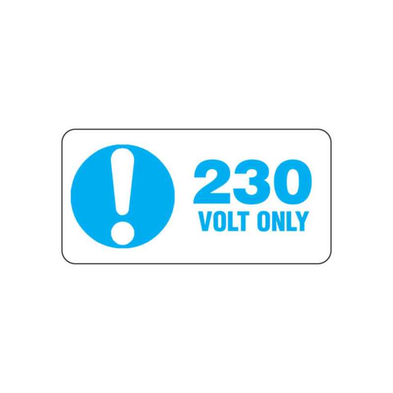 230 Volts Only Labels 50x25mm | Labels Online