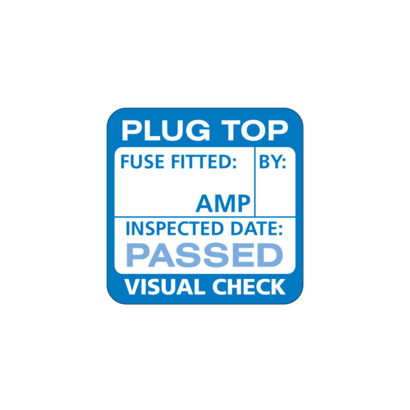 Plug Top PAT Test Labels 25x25mm | Labels Online