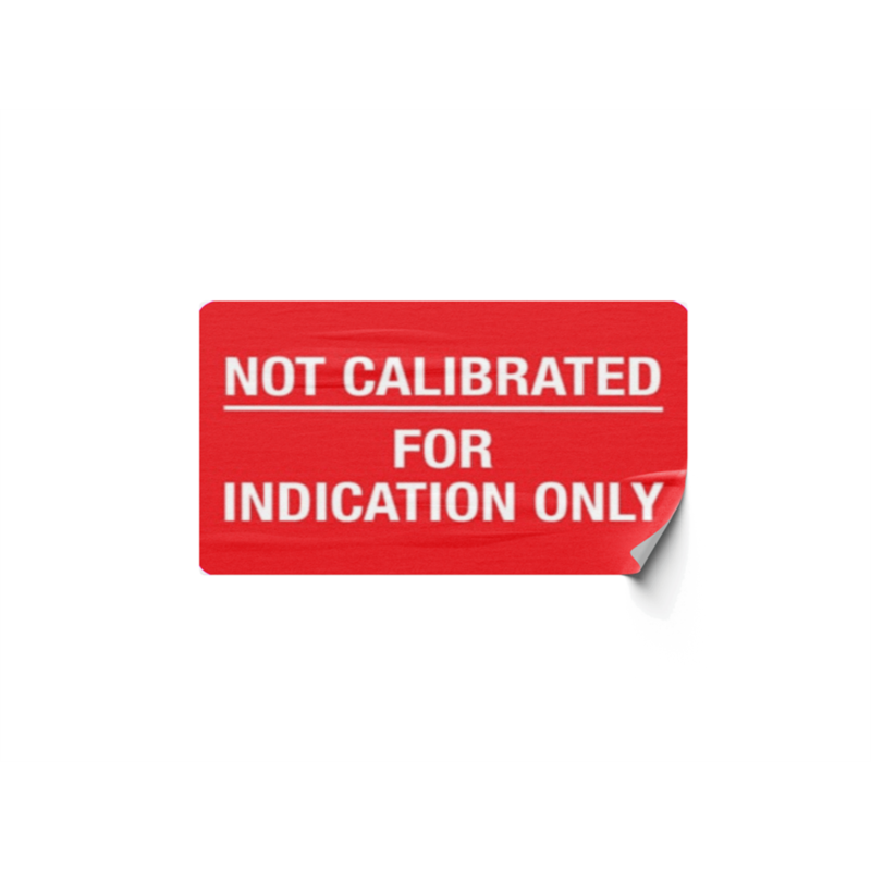 Red Not Calibrated Labels 30x15mm | Labels Online