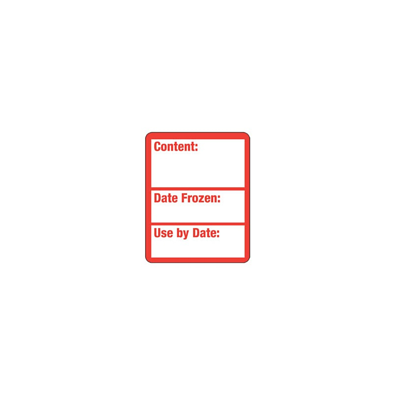 Frozen Food Content Labels 40x50mm | Labels Online