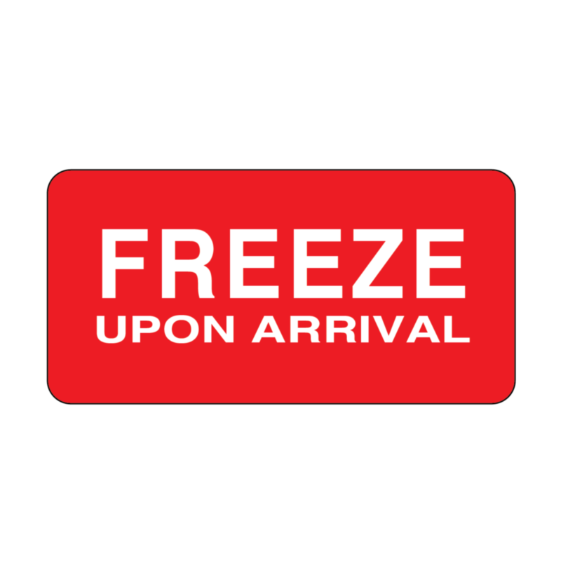 Freeze Upon Arrival Labels 50x25mm | Labels Online