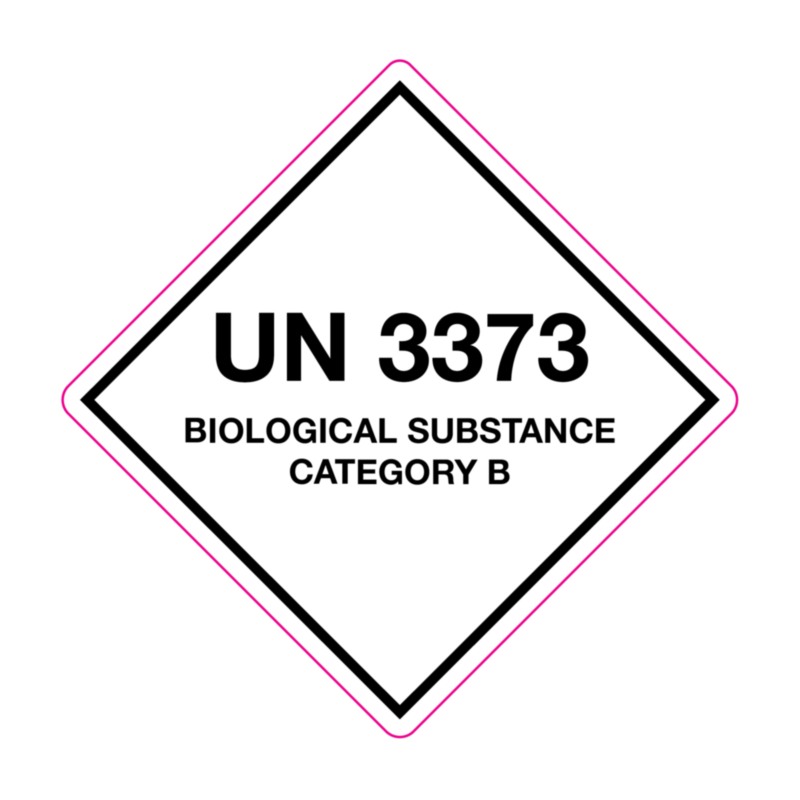 UN 3373 Biological Substance Labels 100x100mm | Labels Online