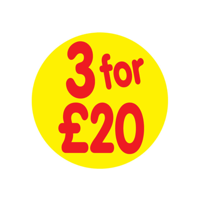 3 for £20 Price Labels 30mm Permanent | Labels Online