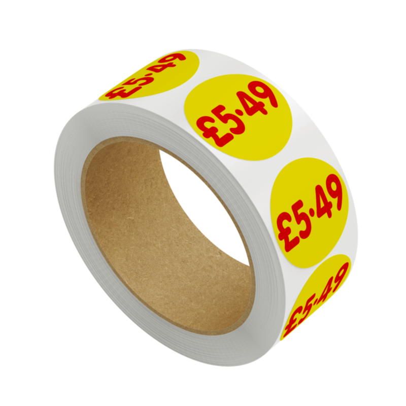 £5.49 Price Stickers 30mm Permanent | Labels Online