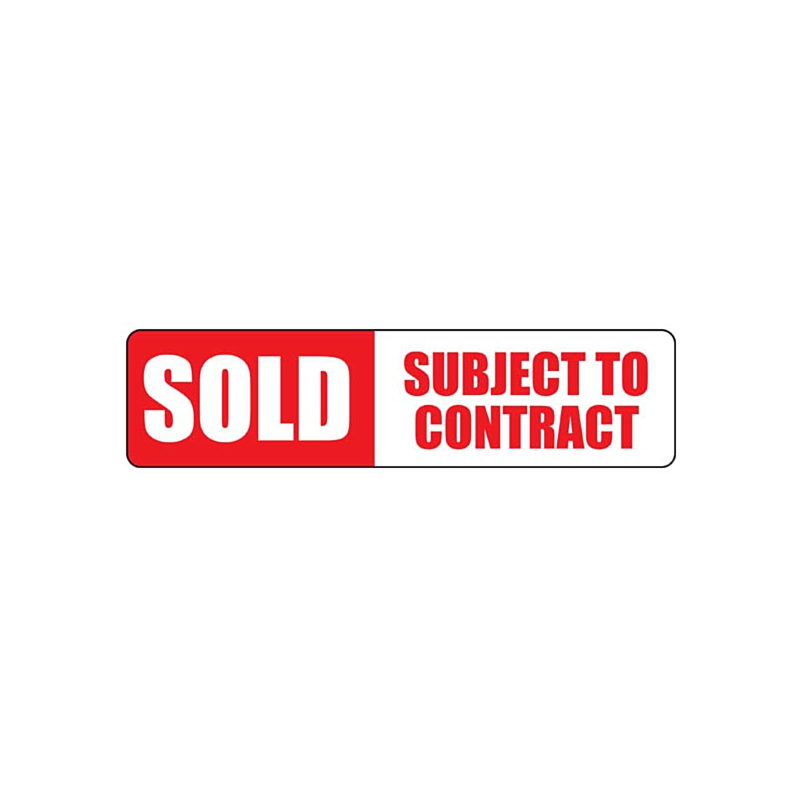 Sold Subject To Contract Stickers 100x25mm | Labels Online
