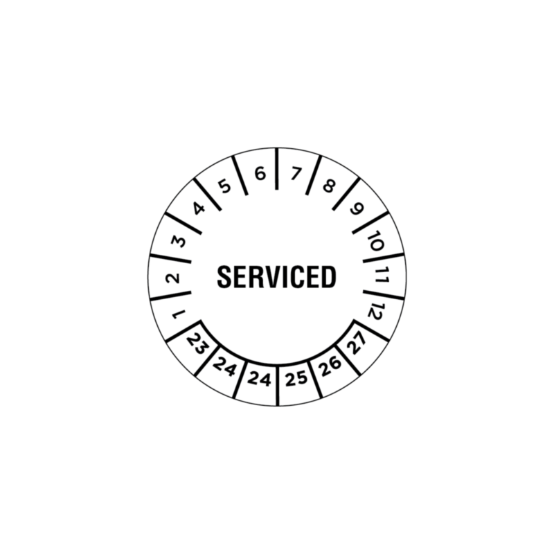 Serviced Stickers 25mm | Labels Online