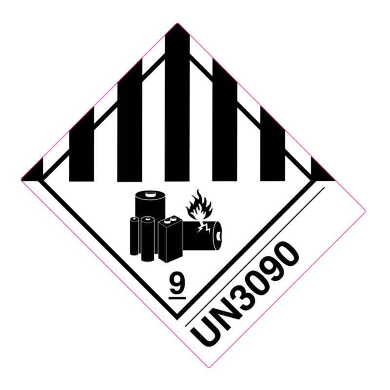 Class 9A UN3090 Lithium Battery Label 100x120mm | Labels Online