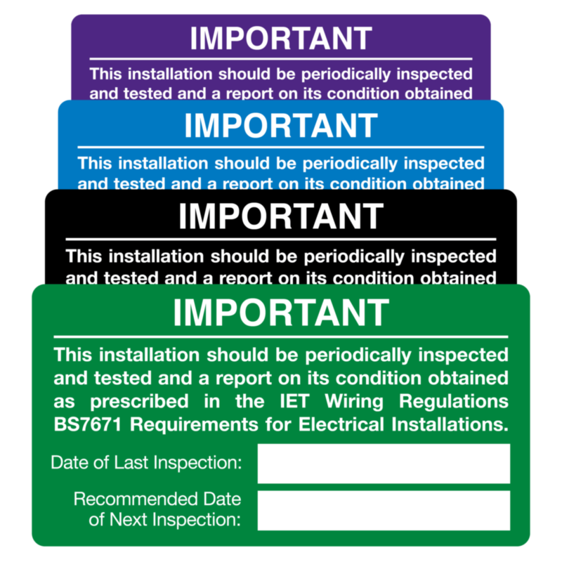 Periodic Inspection Labels 95x50mm | Labels Online