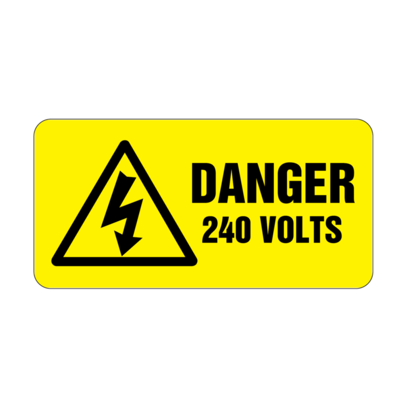 Danger 240 Volts Labels 40x20mm | Labels Online