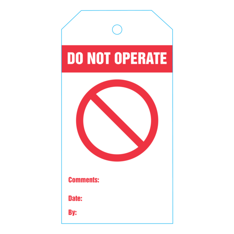 Do Not Operate Tags 134x67mm | Labels Online