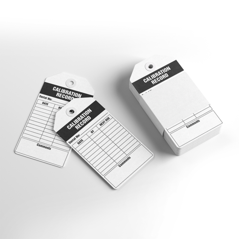 Calibration Record Tags 134x67mm | Labels Online