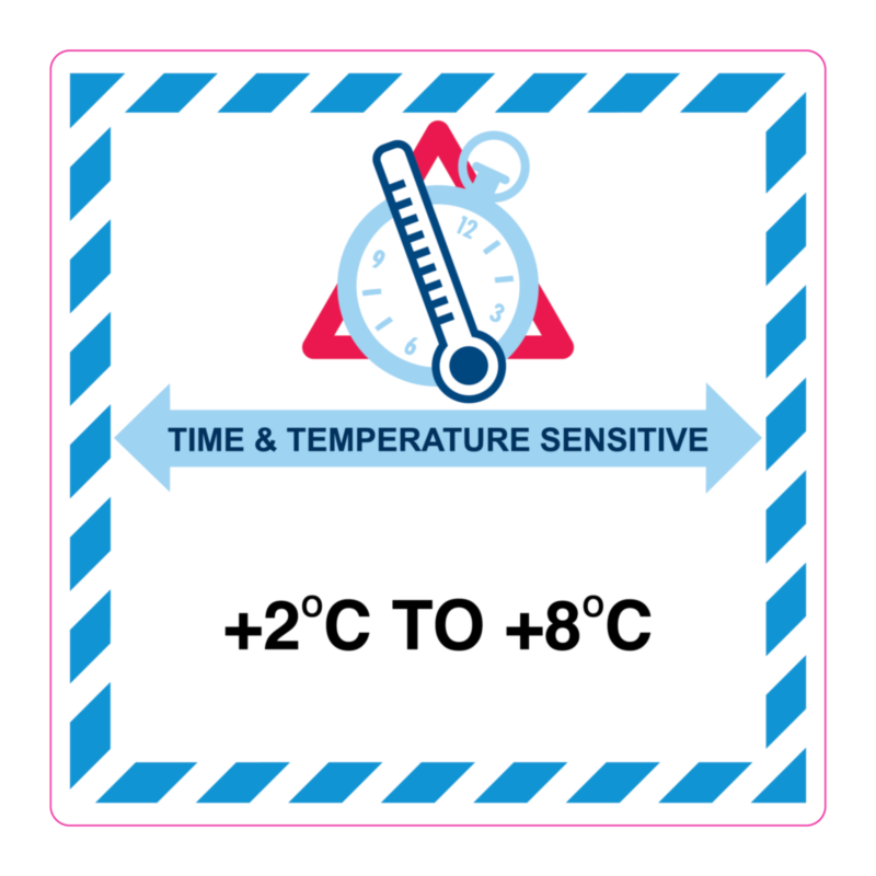 Time & Temperature Sensitive Shipment Labels 100x100mm | Labels Online