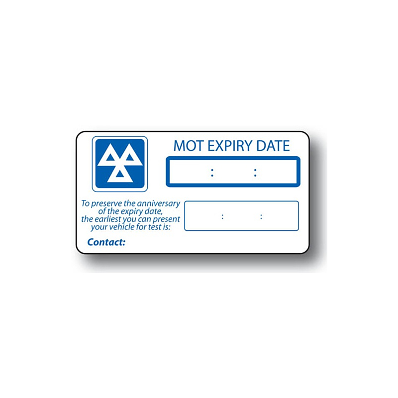 MOT Reminder Labels 63x33mm | Labels Online