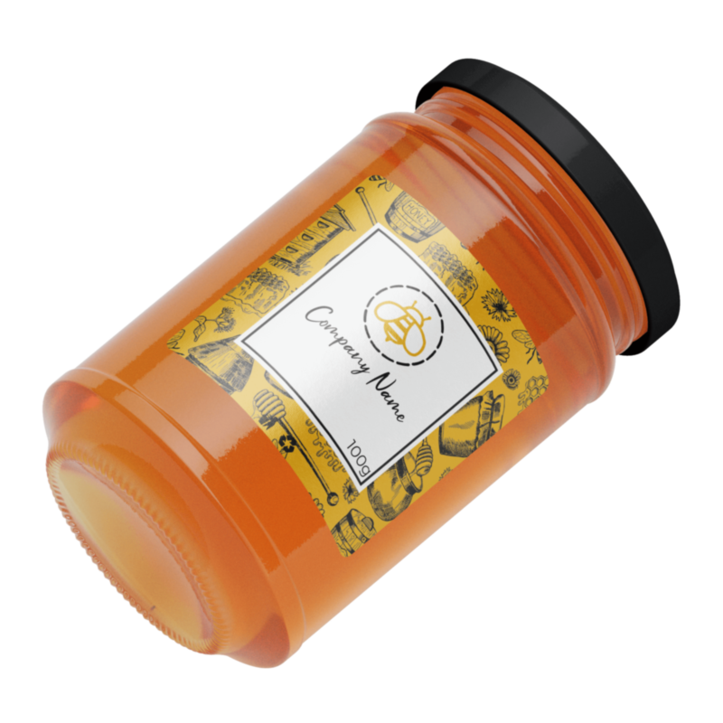Personalised Homemade Honey Jar Labels 50x50mm | Labels Online