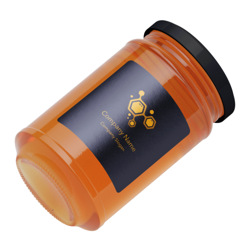 Personalised Classic Honey Jar Labels 50x50mm | Labels Online