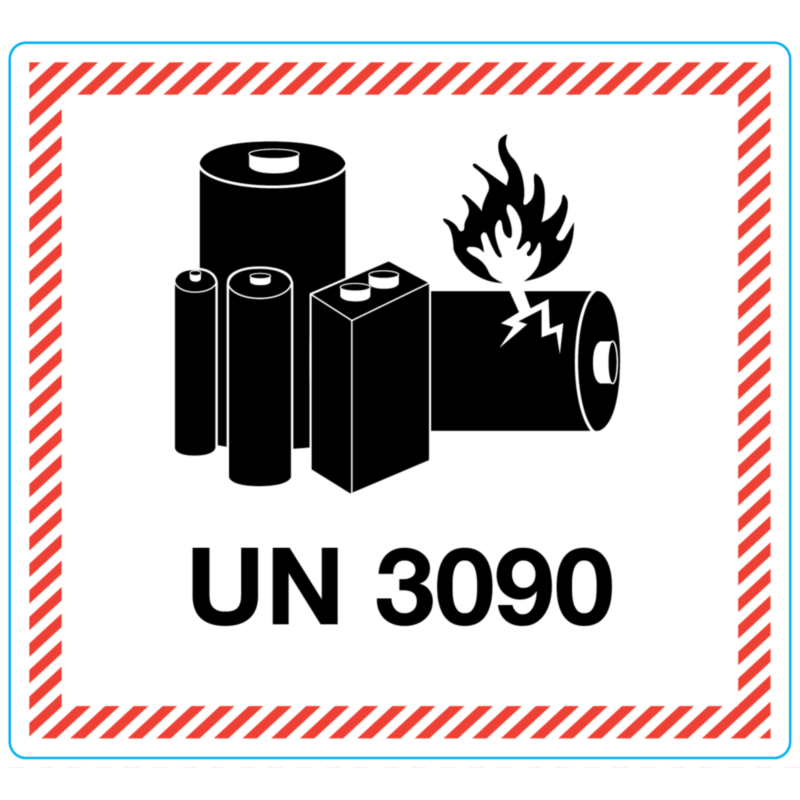UN 3090 Lithium Battery Labels 120x110mm | Labels Online