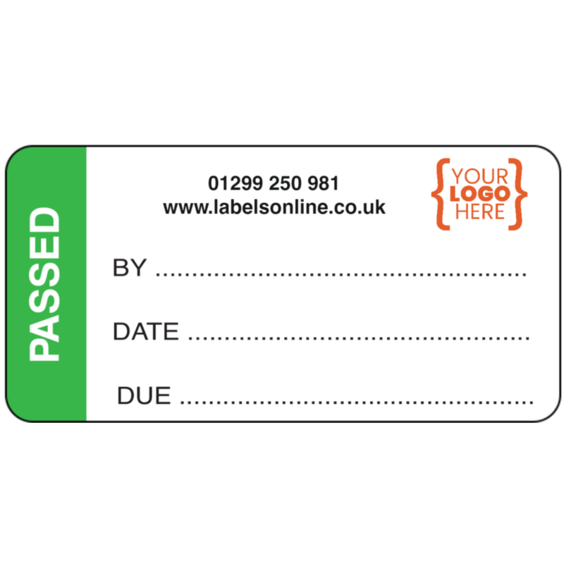 Custom Passed Labels 50x25mm | Labels Online
