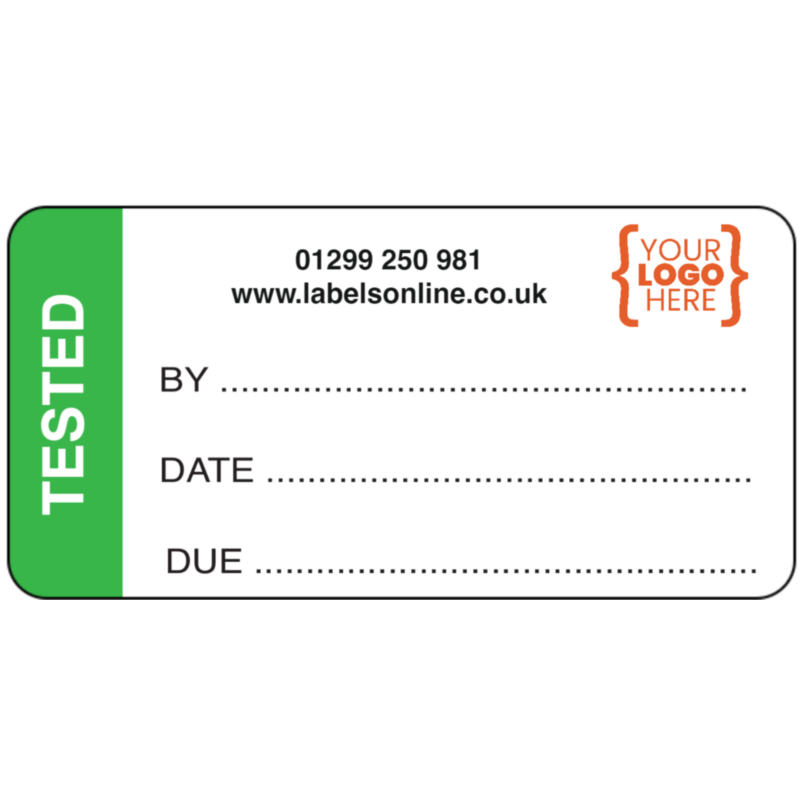 Custom Tested Labels 50x25mm | Labels Online