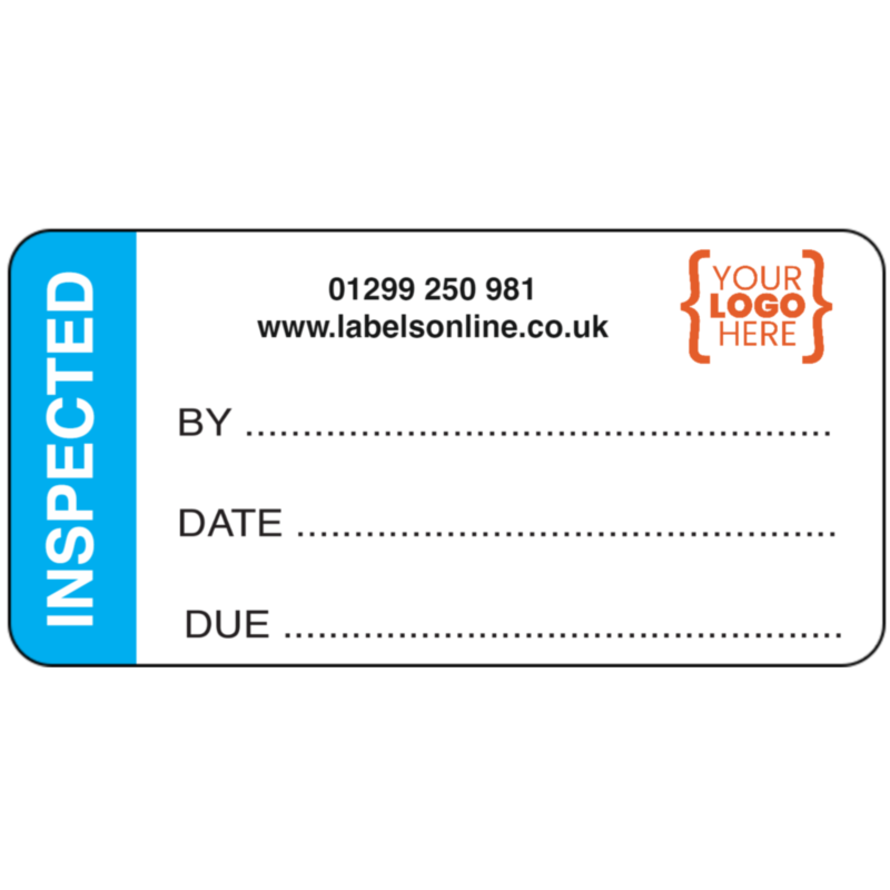 Custom Inspected Labels 50x25mm | Labels Online