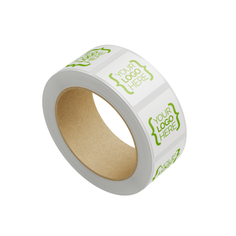 Custom 100x100mm Square Recyclable Paper Stickers | Eco Labels