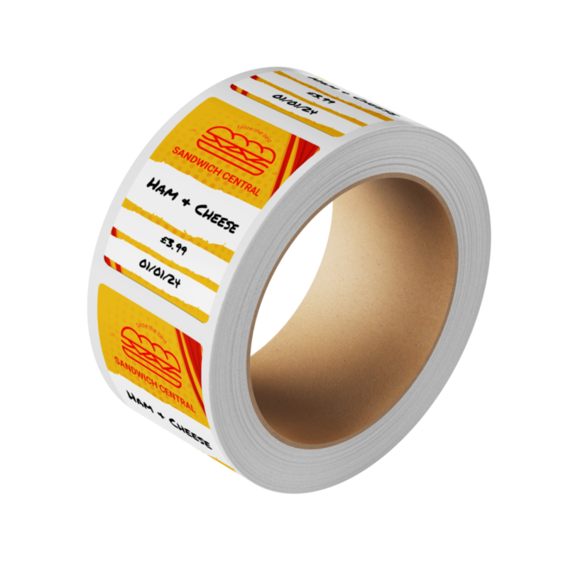 Personalised Sandwich Labels 50x75mm | Labels Online