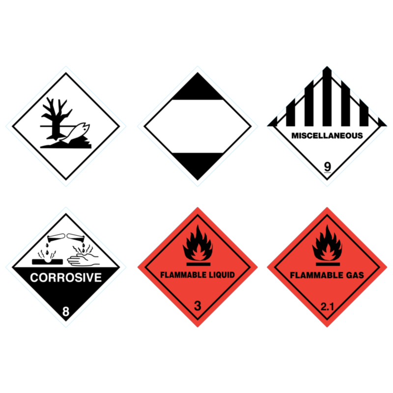 300x300mm Placards - 6 Sorts