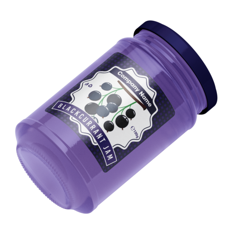 Personalised Blackcurrant Jam Jar Labels 50x50mm | Labels Online